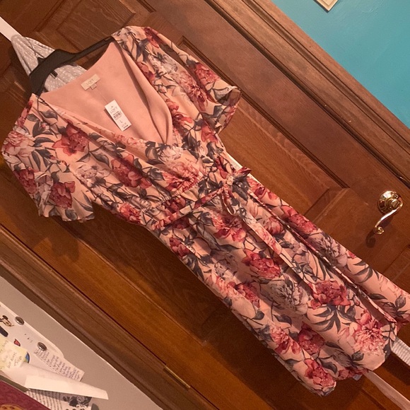 Dresses | Pink Formal Mini Dress From Loft | Poshmark